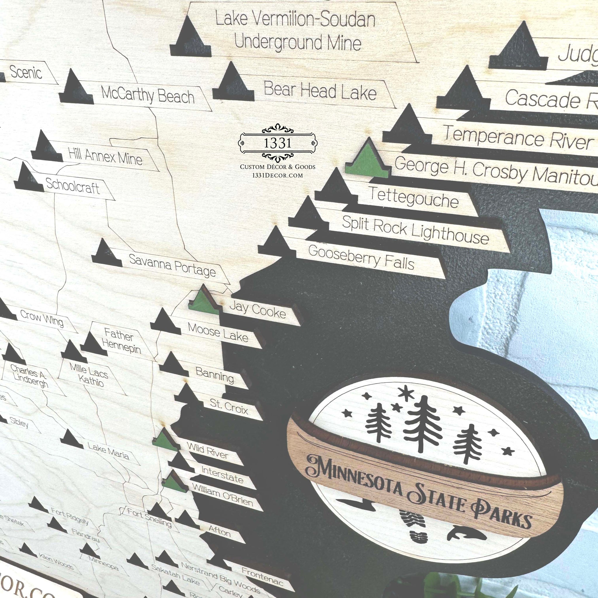 Minnesota State Parks Travel Map – 1331 Custom Decor & Goods